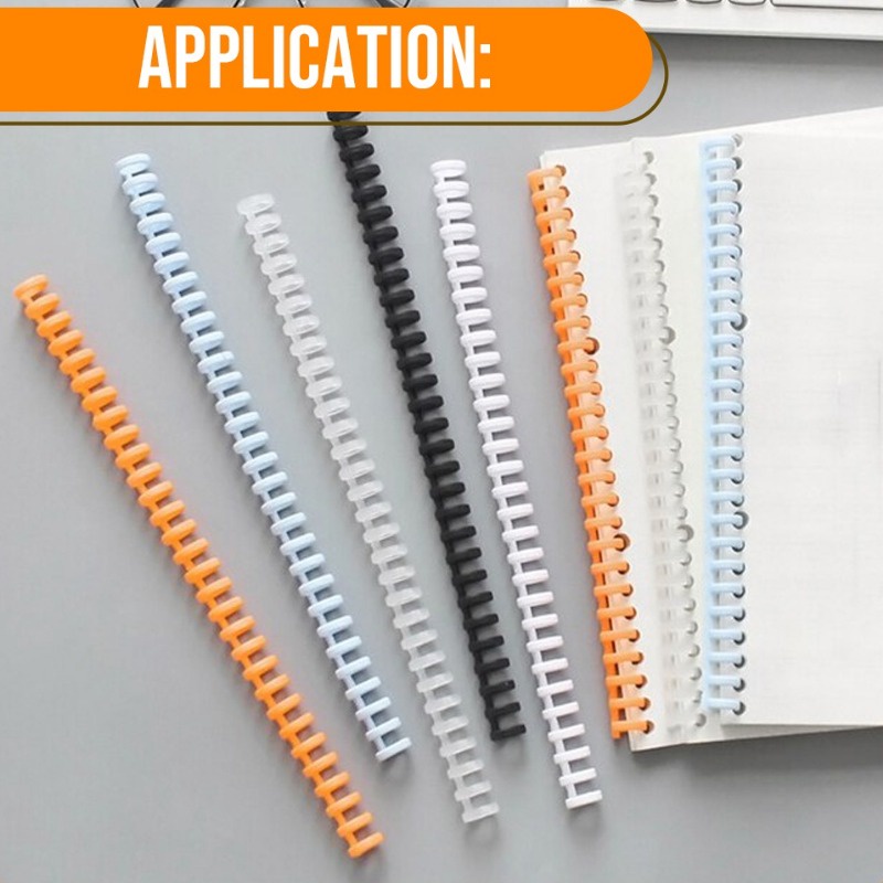 【STOCK】10pcs 30 Holes Loose Leaf Binder Officom Circles Ring Paper Book ...