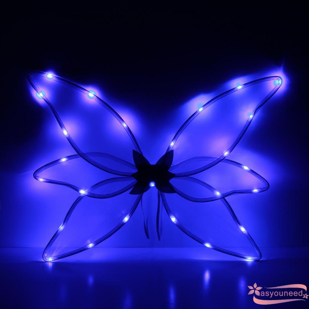 Aay-Light Up Fairy Wings for Kids Girls Angel Wing Party Glowing Wings ...