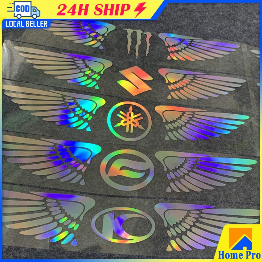 Reflective Car Sticker for Suzuki Logo Sticker Angle Wing Sticker Laser ...