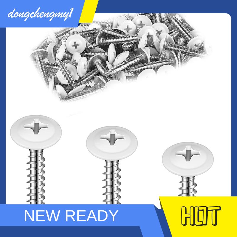White Screws Wood White Sheet Metal Screw Thread Truss Head Fast Self ...