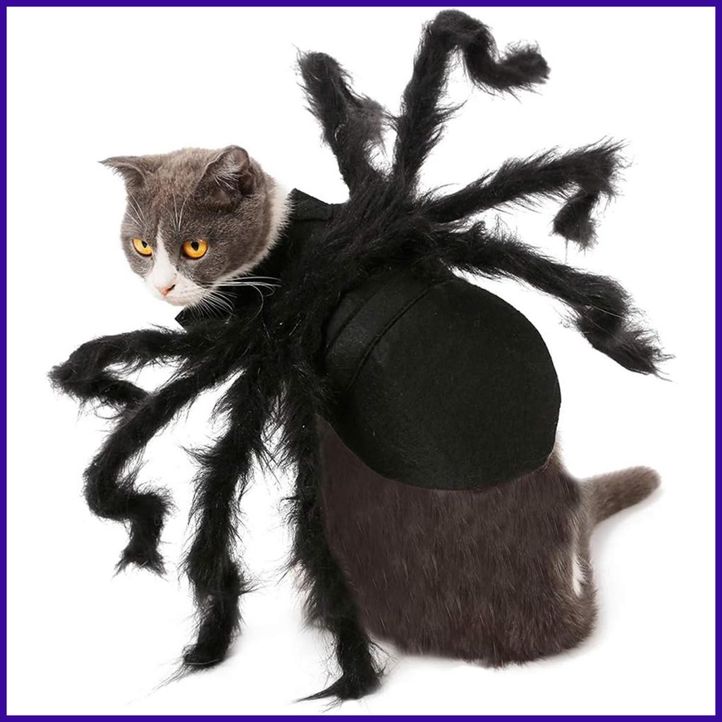 Spider Costume for Cats Simulation Party Dress Up Outfits for Dogs Cats ...