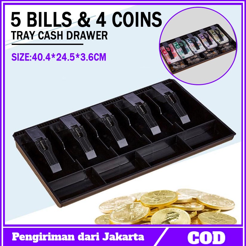 [Ready] Cash Drawer/Money Cash Tray 5 Dividers/Cash Drawer Cash Drawer ...