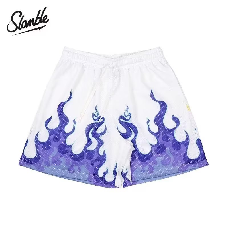 M-5XL Flyah Shorts Mesh Shorts Basketball Shorts American Street Fire ...