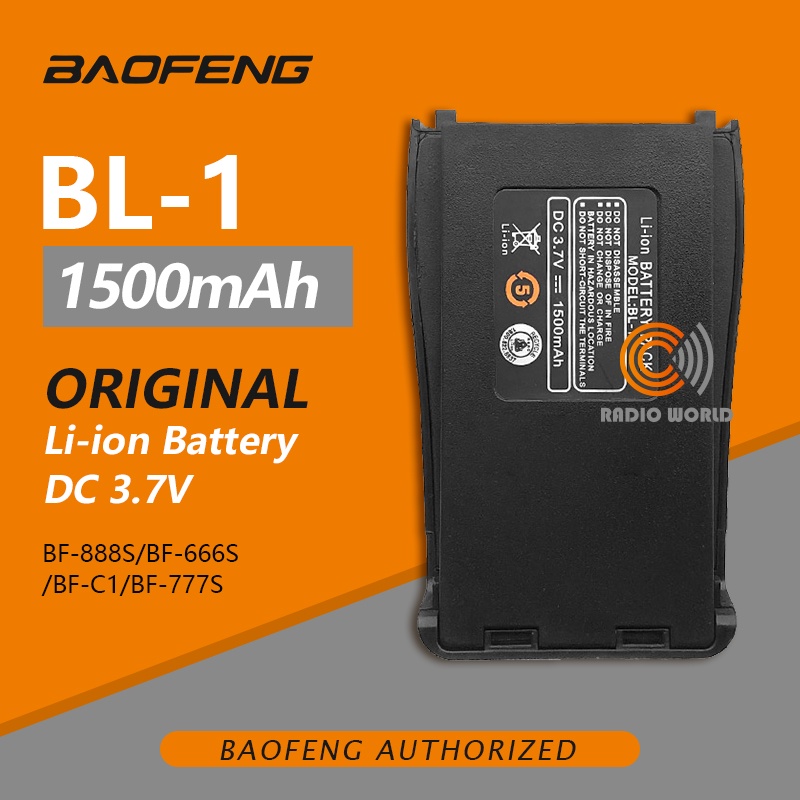 Baofeng Battery BL-1 1500mAh Walkie Talkie Battery For BF-888S 777S ...