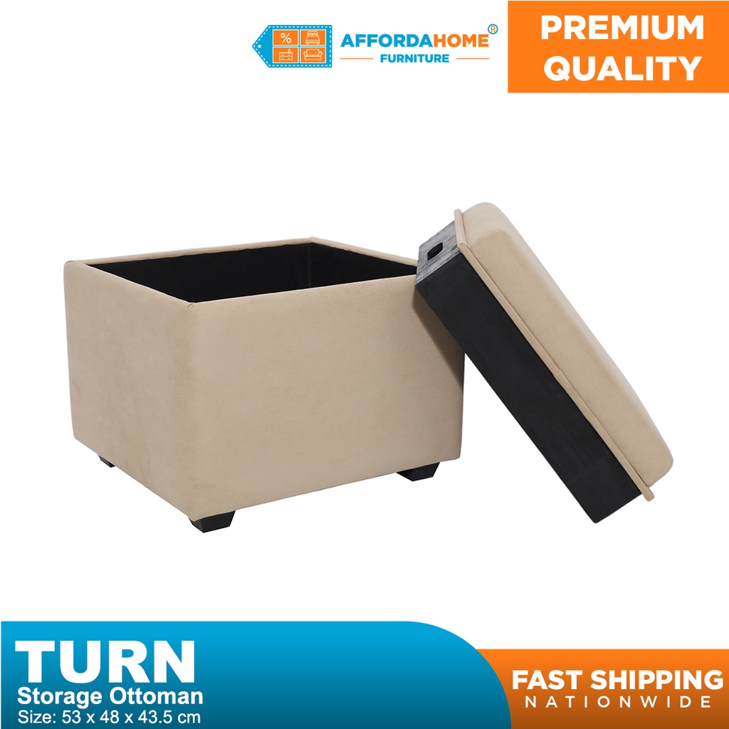 TURN STORAGE OTTOMAN Sofa storage stool Storage Box Chair Ottoman ...