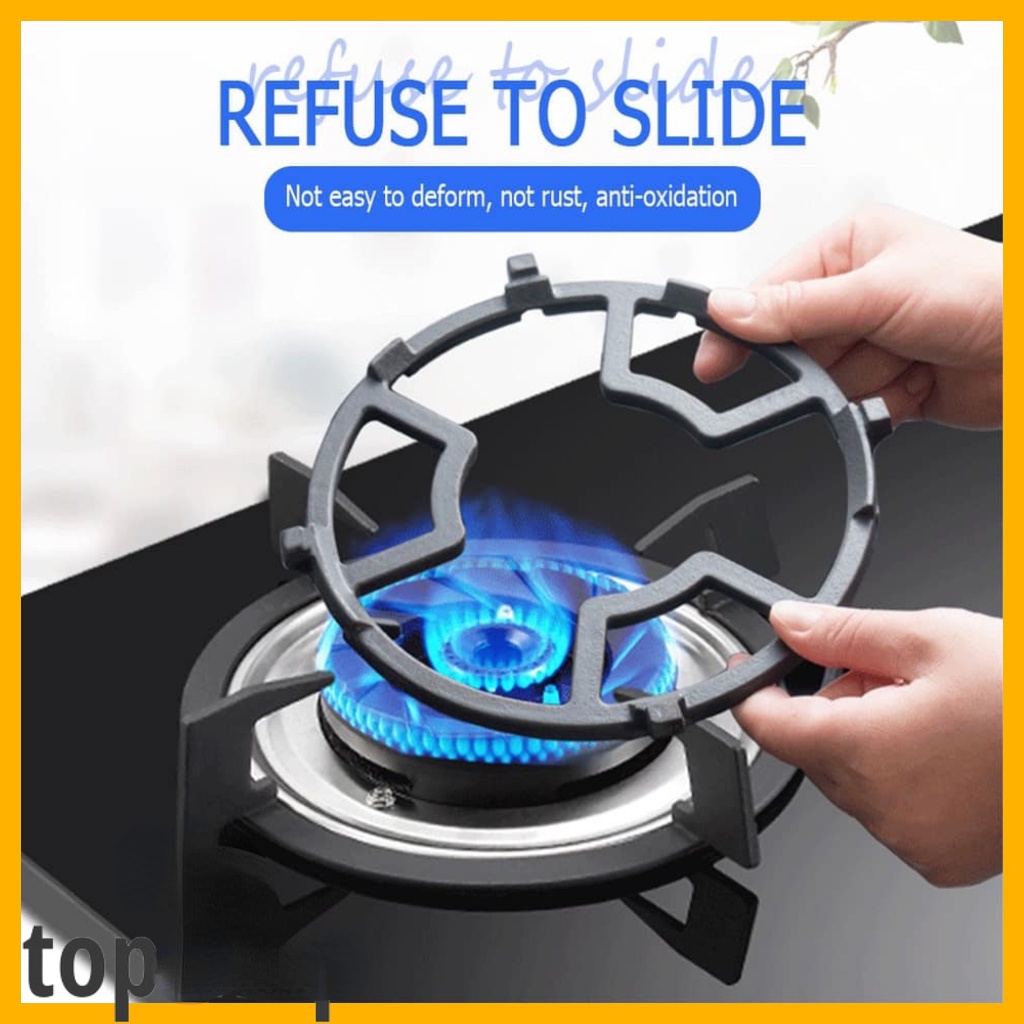 Universal Gas Stove Bracket Non Slip Cast Iron Stove Wok Support Rack ...