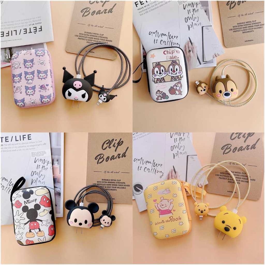 Cute Kuromi Mickey Silicone Charging Cable Protector Cute Cartoon ...