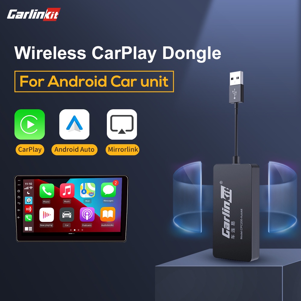 Carlinkit Wireless CarPlay & Android Auto Dongle for Android Car ...