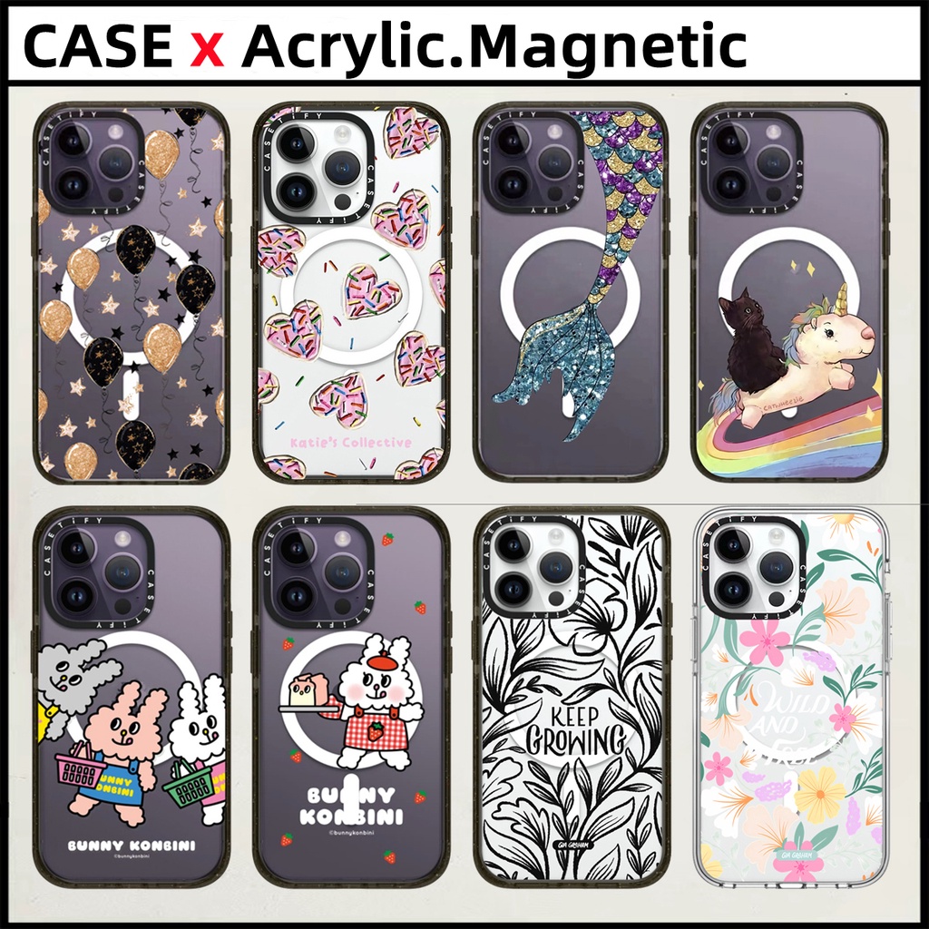 CASETIFY【Colorful Balloon bunny konbini】Acrylic Magnetic Casing For ...