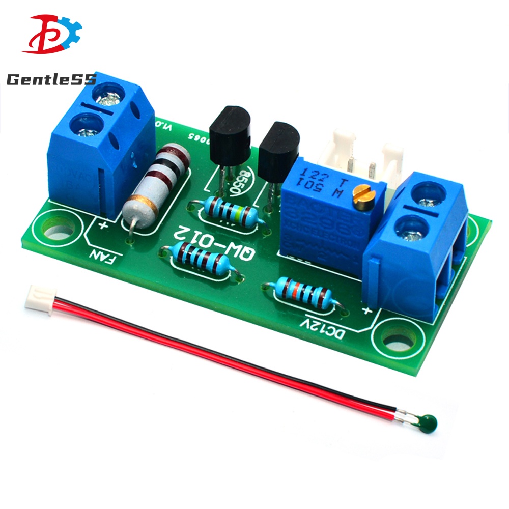 DC 12V PWM Fan Temperature Control board Speed Controller Module for Power Amplifiers Computers ...