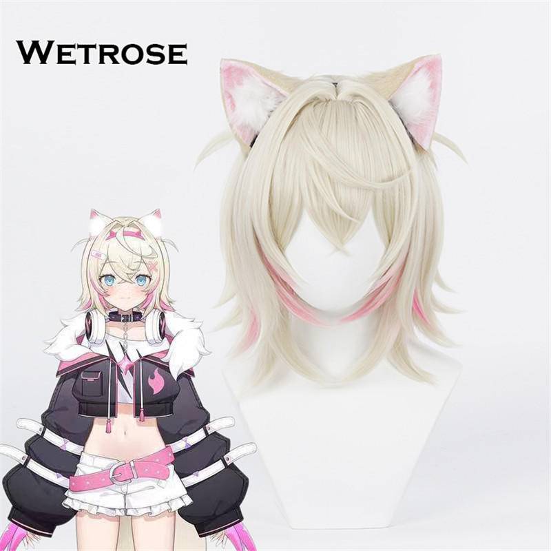 【Wetrose】Mococo Hololive EN Vtuber Cosplay Wig | Shopee Philippines