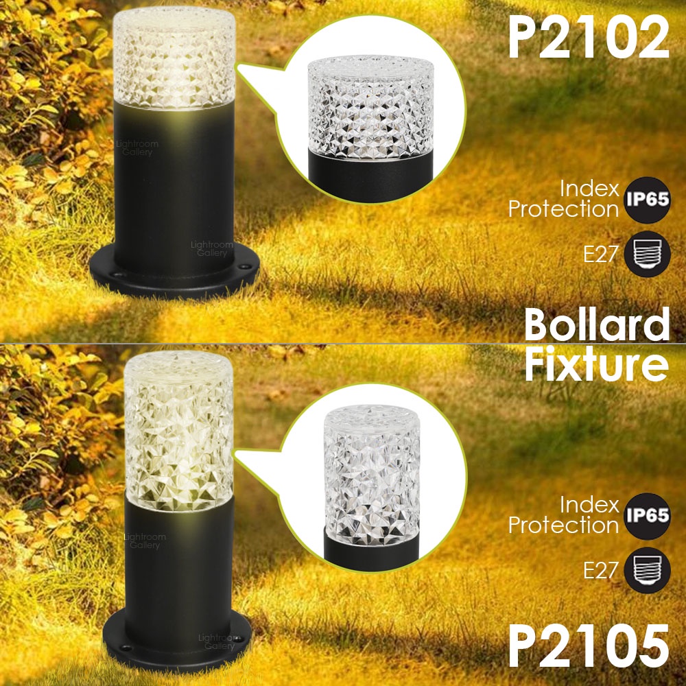 P2102 / P2105 Garden E27 Bollard Light Fixture / Lampu Taman | Shopee ...