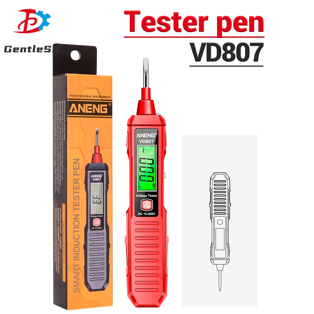 ANENG VD807 Smart Induction Tester Pen Digital Multimeter AC Voltage ...