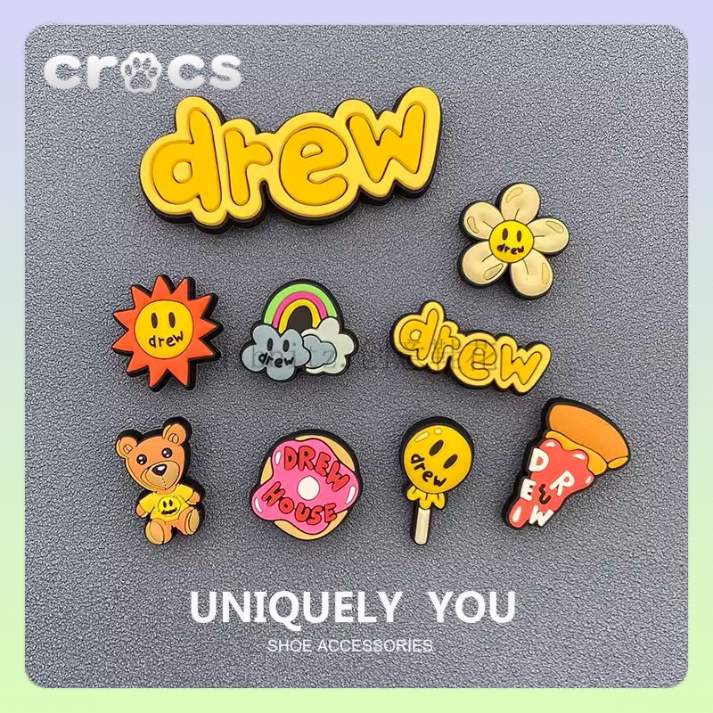 jibbitz for crocs set drew house crocs charms jibbitz drew Cartoon Cute ...