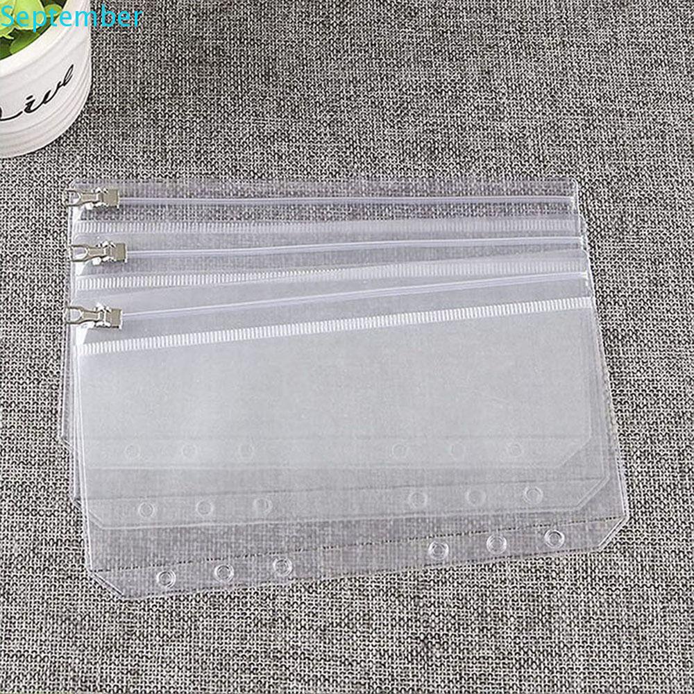SEPTEMBER 5pcs A5 A6 Clear PVC Pockets, Document Organiser Paper ...