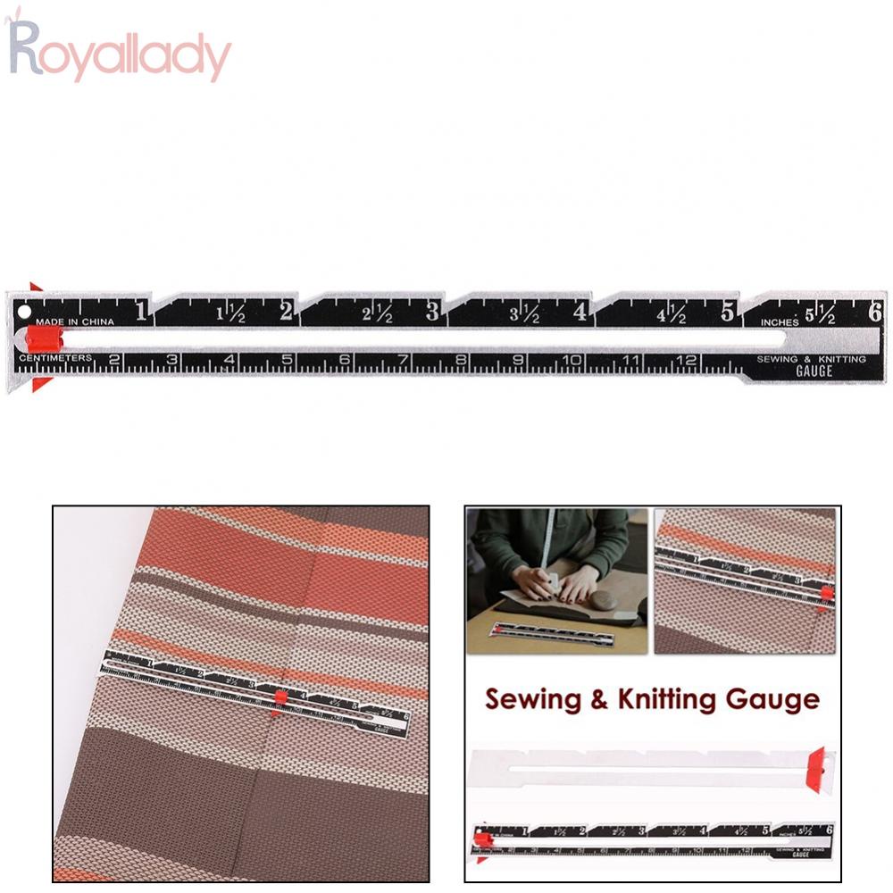Sewing and Knitting Ruler with Sliding Gauge Accurately Measure Hem ...