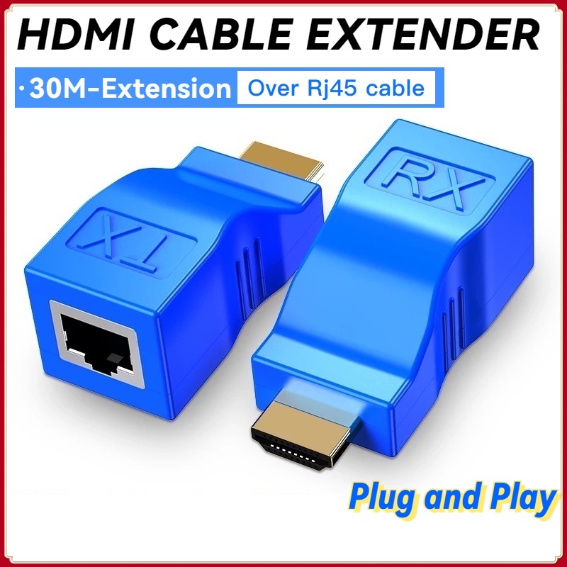4K HDMI Extender HDMI Extension up to 30m Over Extension 30m Over CAT5e ...