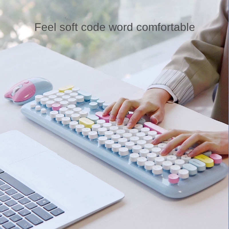 Suspension Wireless Keyboard mouse cover desktop computer laptop all-in ...