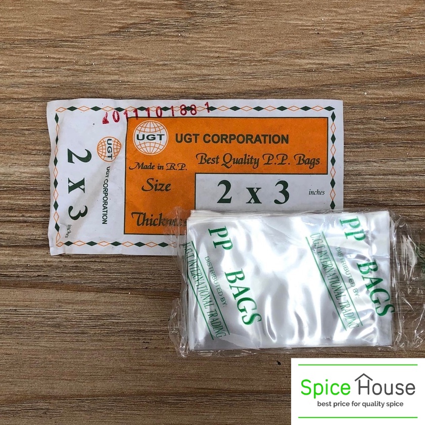 2x3, 3x4 inches PP clear bag size for packing of small items 100pcs ...