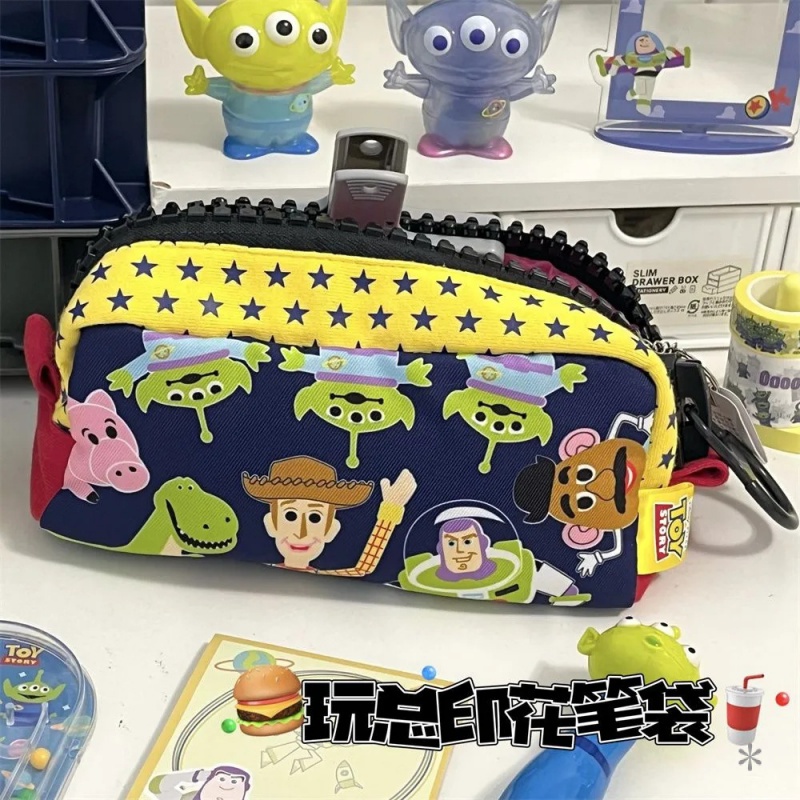 Toy Story Large Zipper Pencil Case Aesthetic Large Capacity Pencil ...
