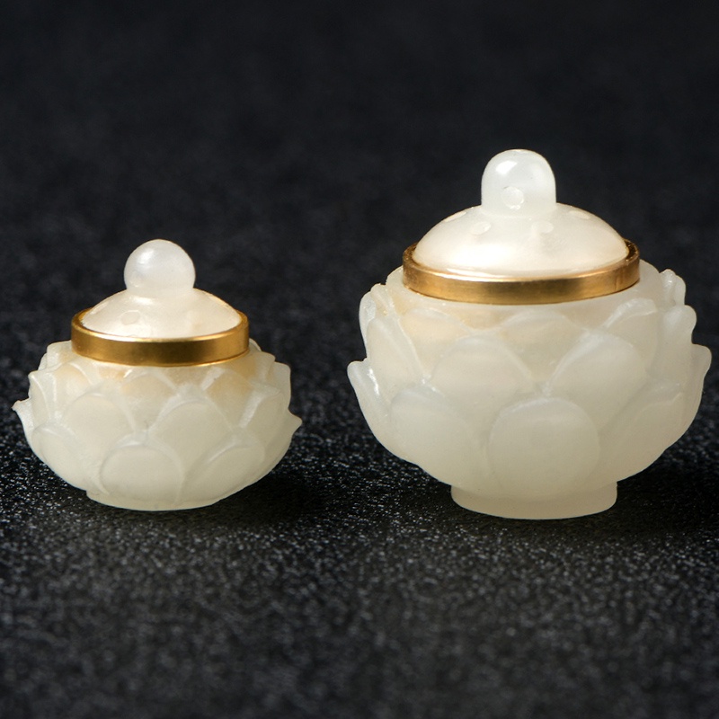 4A Natural Luminous Stone Lotus Display Pendant Single Bead DIY Jewelry ...