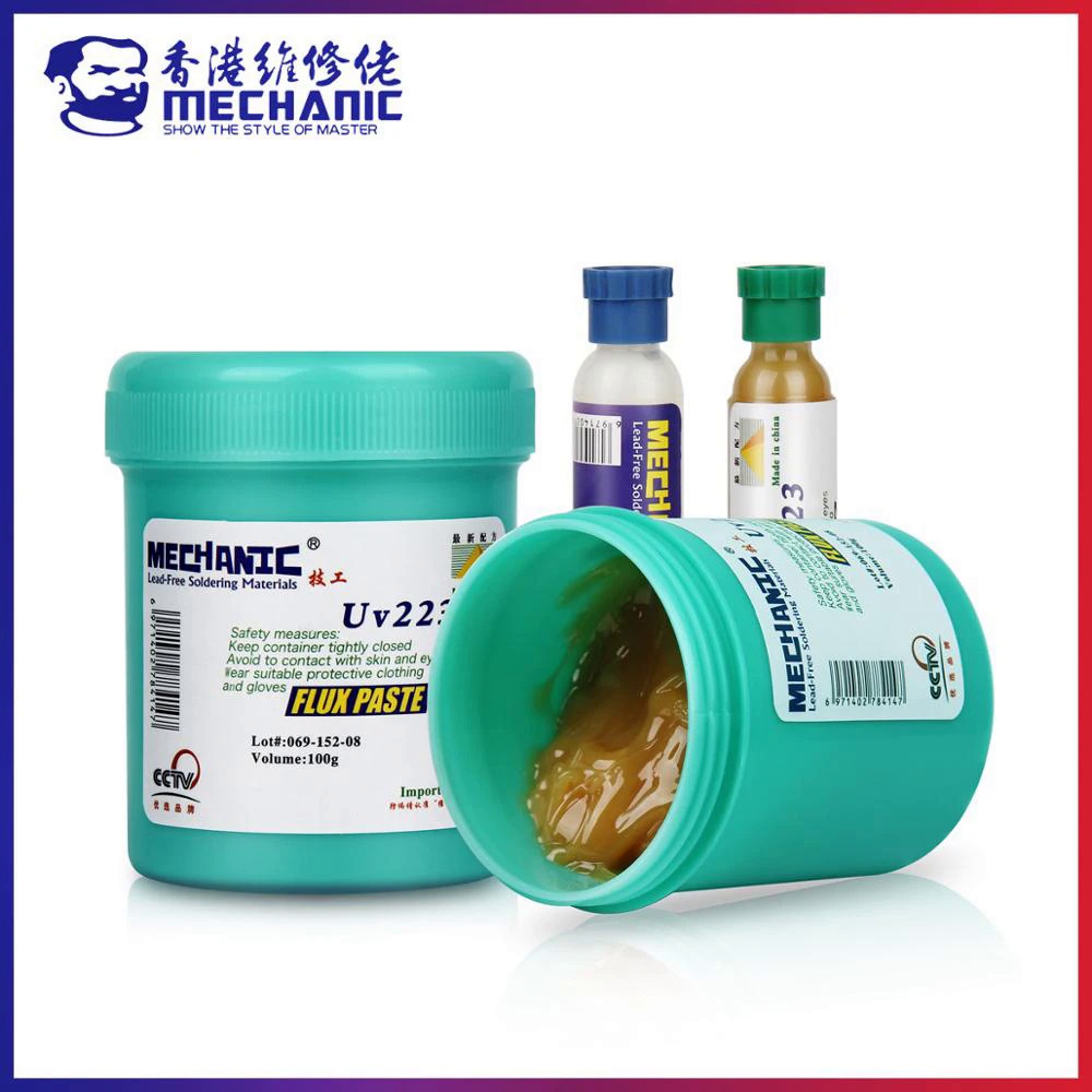 MECHANIC UV-223/559 10cc/100g Rosin Lead-Free Solder Flux Paste No-Clean Welding Flux for Cell ...