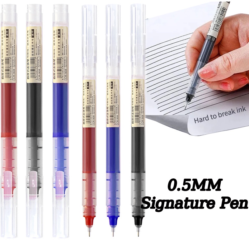 2/5/10Pcs Straight Liquid Ballpoint Pen Full Needle Tube Gel Pen/0.5MM ...