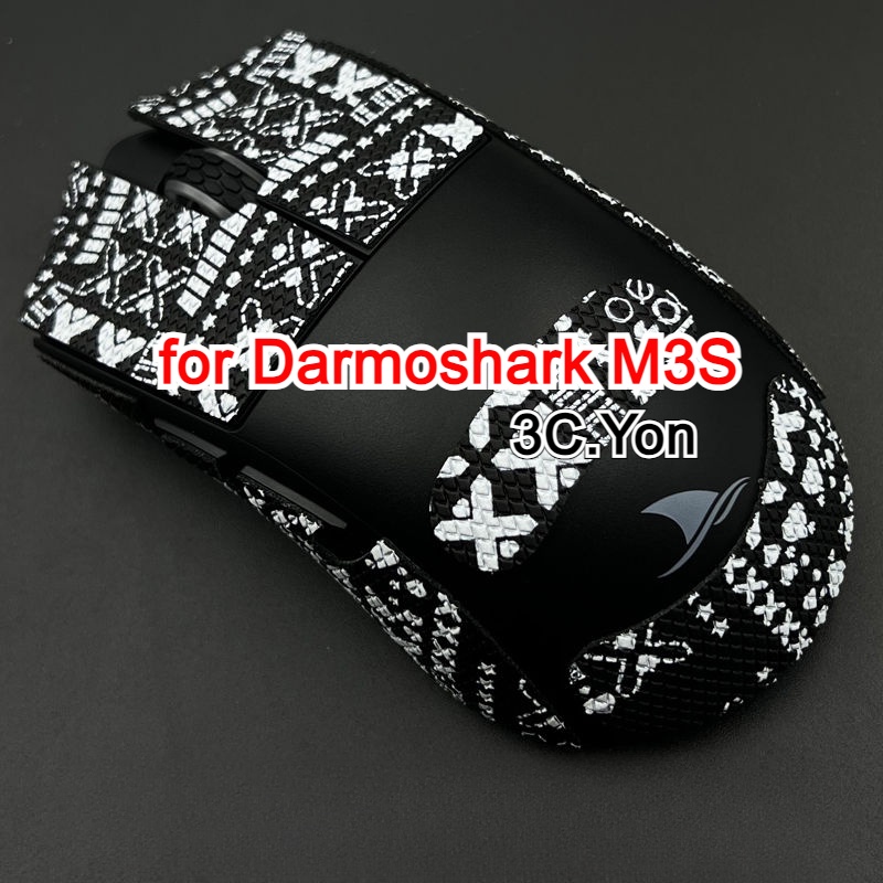 Mouse Skin For Darmoshark M3S Wireless Gaming Mouse Mini Anti-Slip Elastics Refined Stickers ...
