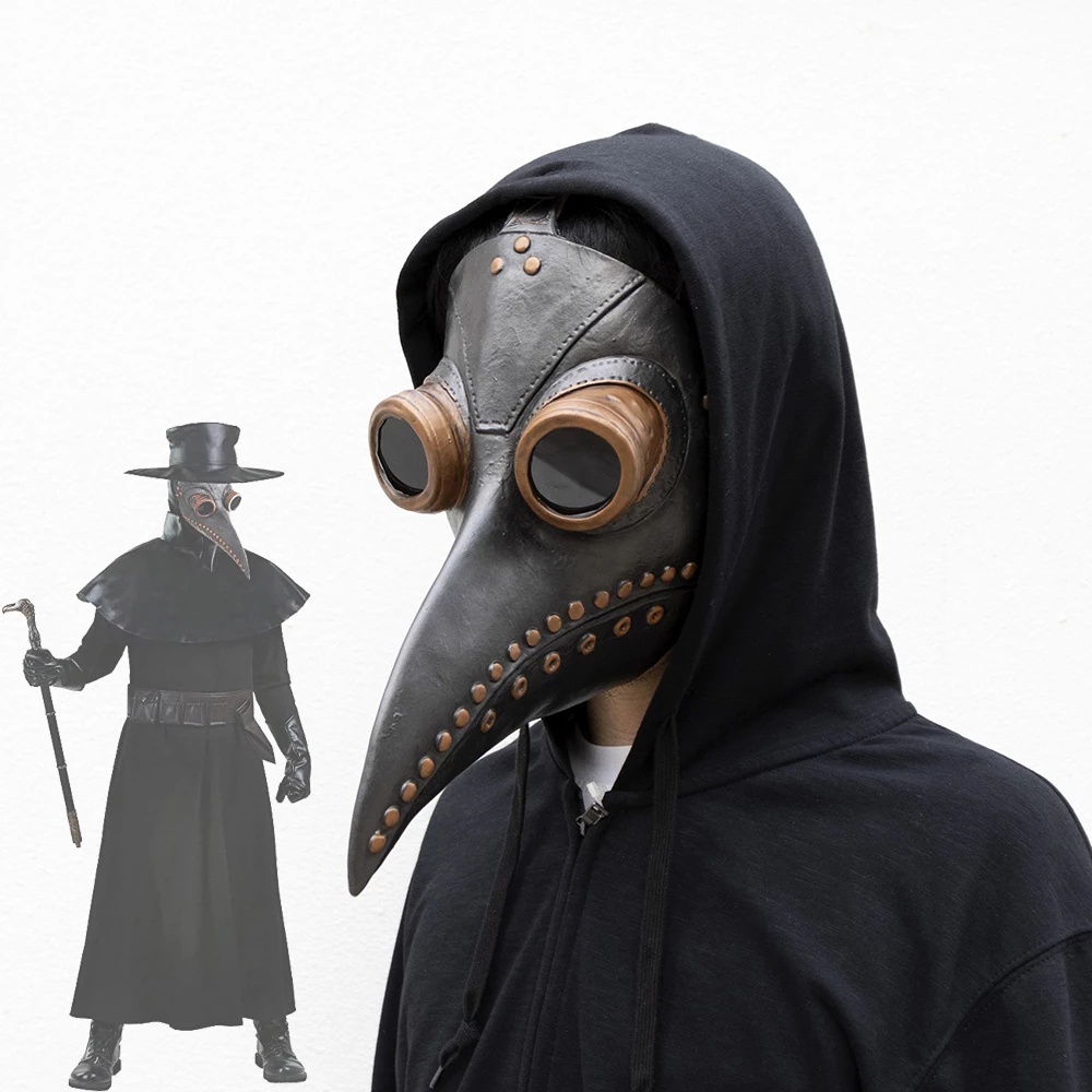 A0283 Medieval Plague Doctor Beak Mask Halloween Beak Mask New Punk ...