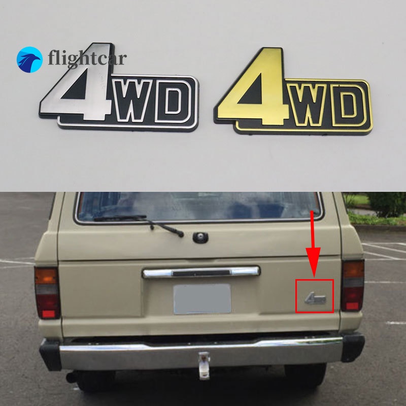 flightcar For Land Cruiser FJ60 BJ60 FJ62 4WD Emblem Car Sticker 3D ...
