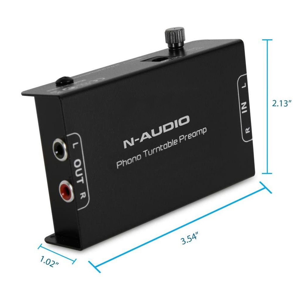 PP900 Phono Preamp Ultra-Compact Phono Preamp Preamplifier RCA Input ...