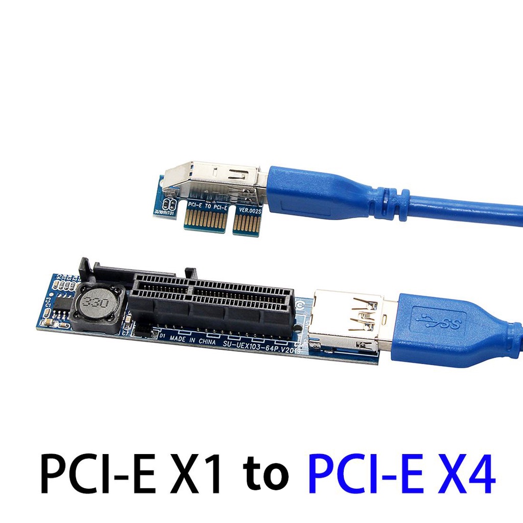 JMT PCI Express USB 3.0 Adapter Raiser Extender PCIE Riser Card USB 3.0 ...