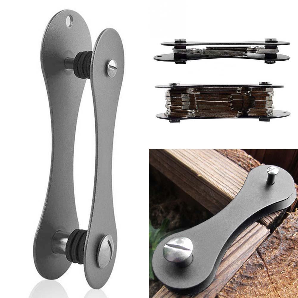 Minimalist Aluminum Keychain with Smart Key Holder - Simplify Your Key ...