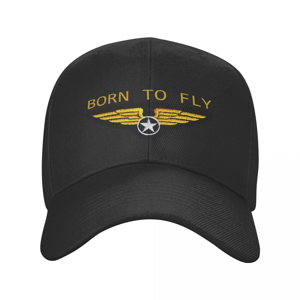 Unisex Born To Fly Flight Pilot Baseball Cap Adult Adjustable Fashion ...