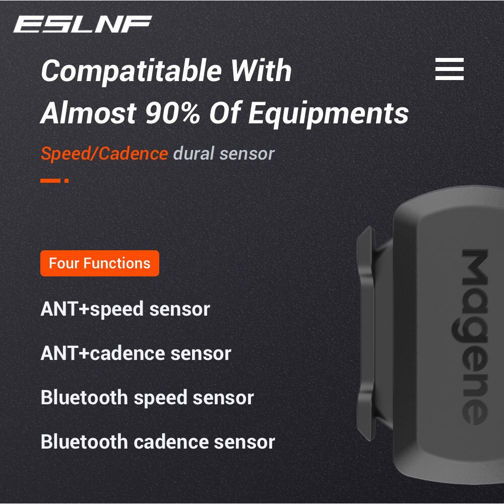 ESLNF Magene S3+ Speed Cadence Sensor ANT+ Bluetooth Computer ...