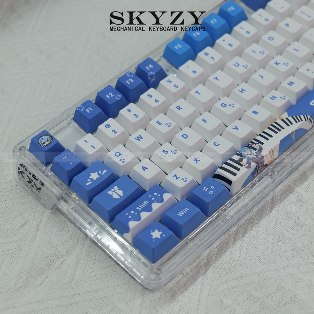 Hoshimati Suisei Keycaps Cherry Profile Suisui Anime PBT Dye Sub ...