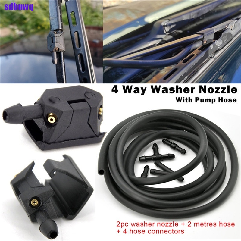 Universal Black 4-way Water Spray Car Wiper Nozzle Set [LY] | Shopee ...