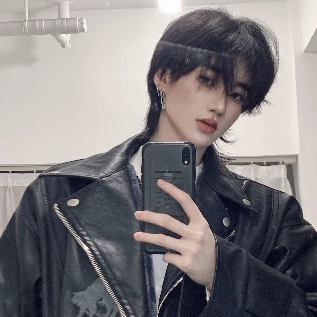 Influencer Wig Samurai Head Male Japanese Handsome Unisex Style Unisex ...