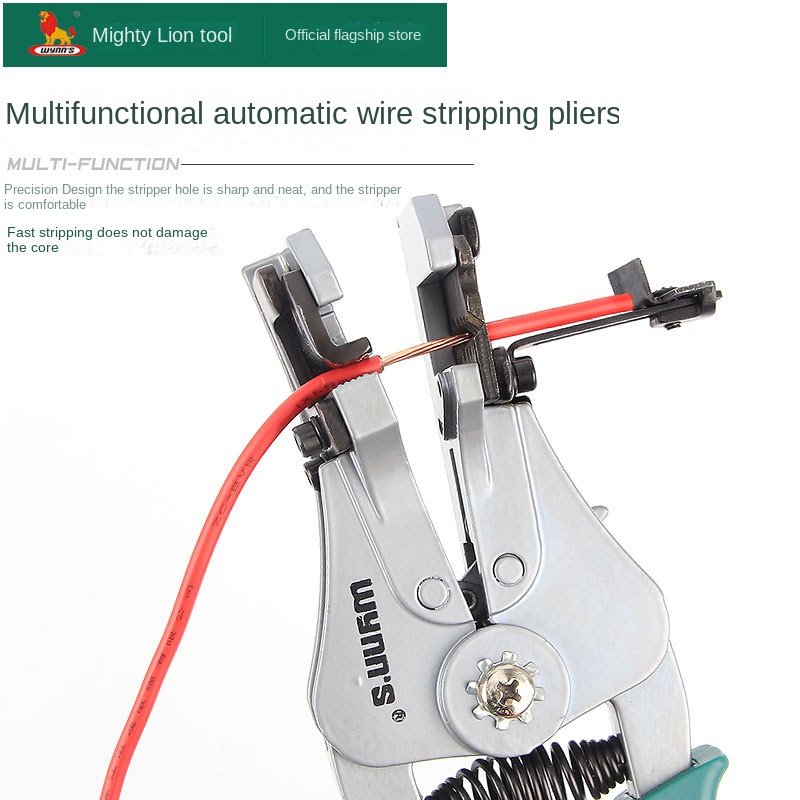 Weilishi Automatic Wire Stripper Multi-Function Wire Puller Stripper Electrician Wire Stripper ...
