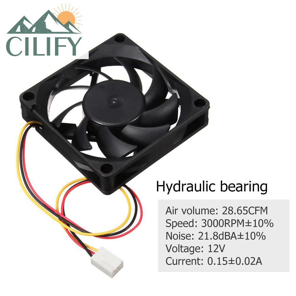 Cilify Silent Radiator 70x70x15mm 12V Computer CPU 3000RPM Silent ...