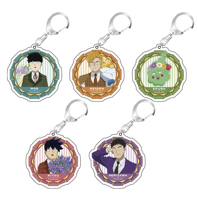 Mob Psycho 100 Acrylic keychain Mobu Saiko Hyaku Kageyama Shigeo double ...