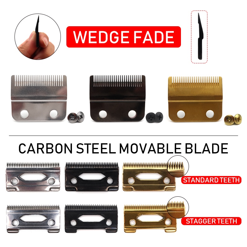 Wedge Fade Replacement Fixed Blade Standard/Stagger Carbon Steel ...