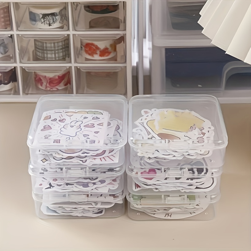 MOHAMM 5/10pcs Storage Box Plastic Storage Box Sorting Grid Winder ...