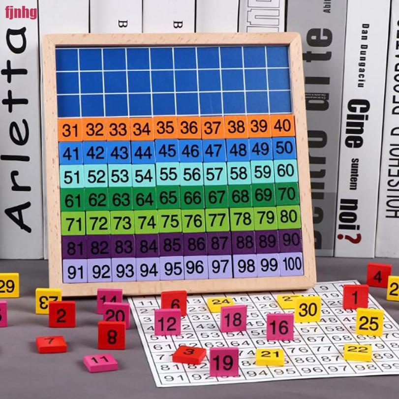Digital Hundred Math Boards 1-100 Number Development Math Wooden Toys ...