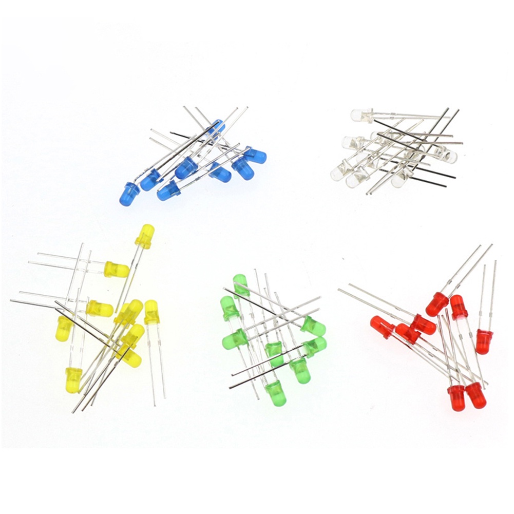 500Pcs LED Light-Emitting Diode 100Pcs/Color 5MM Light Emitting Diode ...