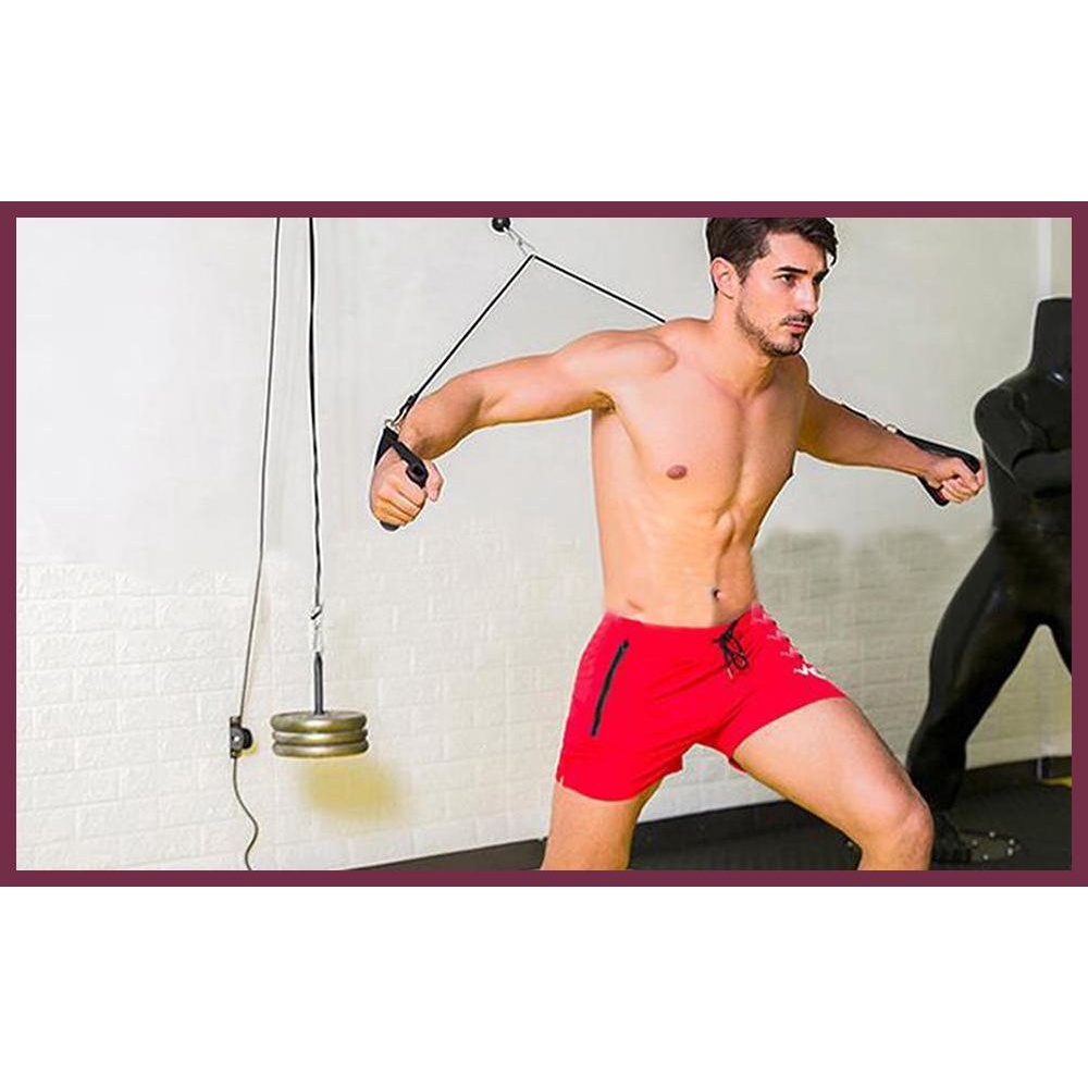 Pulley System for Squat Rack Stainless Steel Wall-Mounted Weight Pulley ...