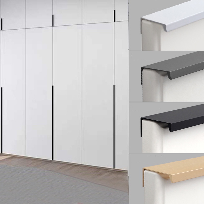 Embedded Wardrobe Door Handle for Edge-Mounted Cabinets and Wardrobes ...