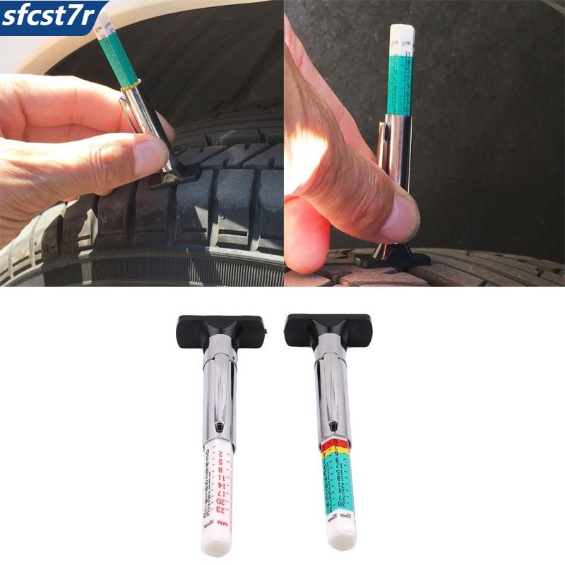 Tire Tread Depth Gauge Metric Ruler Auto Car Tyre Attrition Measuring ...
