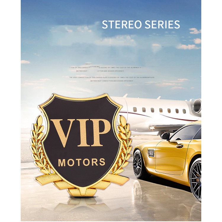 Large Unique VIP Car Logo Car VIP Word Logo Side Logo Decorative ...
