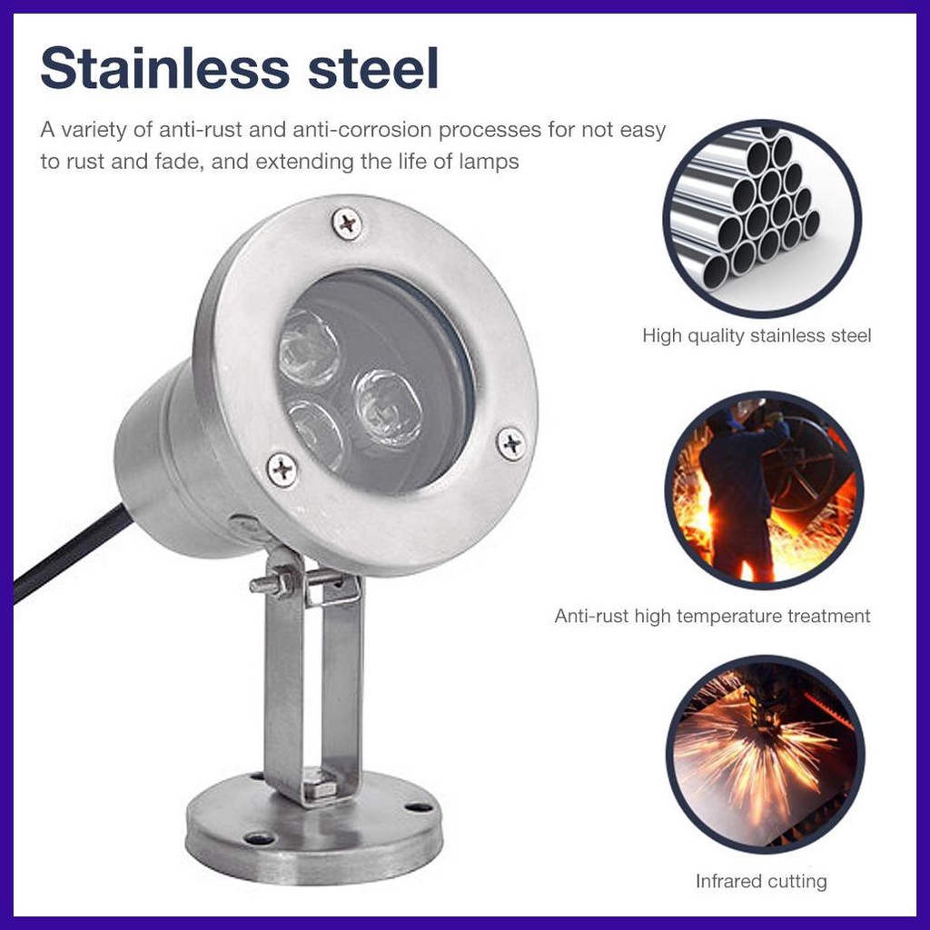 Submersible LED Lights RGB Waterproof Multi Color Underwater Lights ...